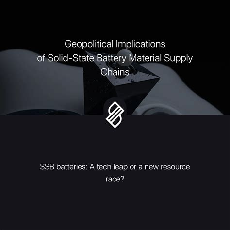 Geopolitical Implications Of Solid State Battery Material Supply Chains