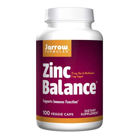 Купить Комплекс Zinc Balance, 100 капсул JARROW : цена и отзывы ...