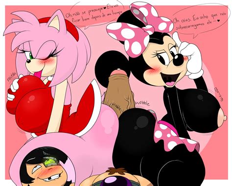 post 5180735 amy rose minnie mouse sonic the hedgehog series