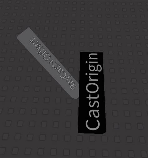 Offset Raycast Orientation Follows Origin Position Scripting Support