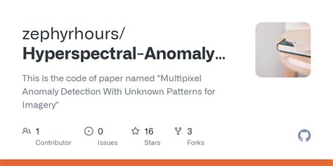 Github Zephyrhours Hyperspectral Anomaly Detection 2s Glrt This Is
