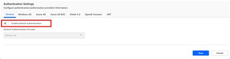 How To Enable Or Disable Default Authentication In Bold Bi