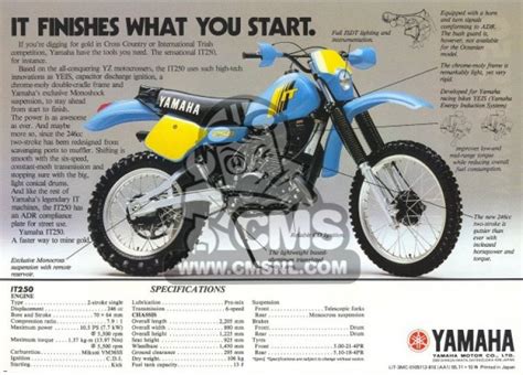Yamaha It250 Parts Order Genuine Spare Parts Online At Cmsnl