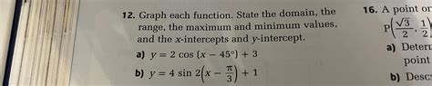 Solved Graph Each Function State The Domain Thea Point On