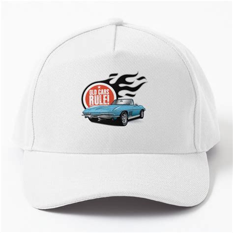 Tiny Hug Old Cars Rule 64 Vette Cap Hats For Men T For Him