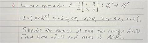 solved 4 linear operator a 21[1324] r2→r2