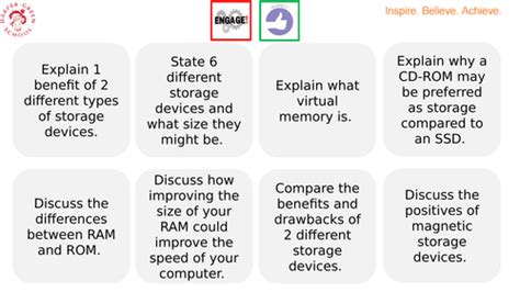 Storage And Memory Gcse Ocr Computer Science Teaching Resources