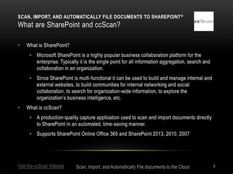 Ppt Scan Import And Automatically File Documents To Sharepoint ® Introduction Powerpoint