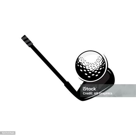 골프 로고 디자인 디자인 벡터 골프 공 및 골프 클럽 토너먼트 일러스트레이션 템플릿 골프 클럽에 대한 스톡 벡터 아트 및 기타 이미지 골프 클럽 실루엣