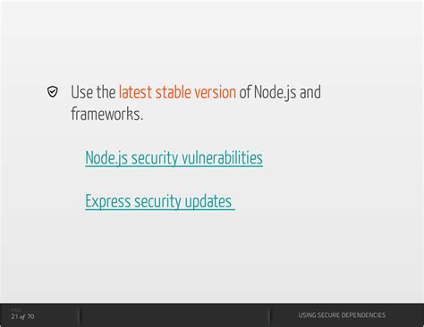 Top Overlooked Security Threats To Node Js Web Applications Speaker Deck