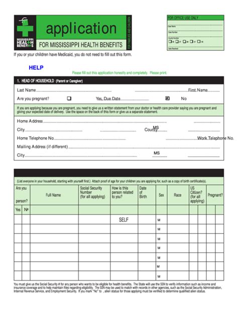 Fillable Form Mdhs Ea 901 Medi Application Printable Pdf Download
