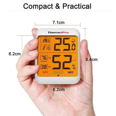Jual Thermometer Hygrometer TP53 Thermopro Ruangan Kamar TP 53 Termometer Higrometer TP 53