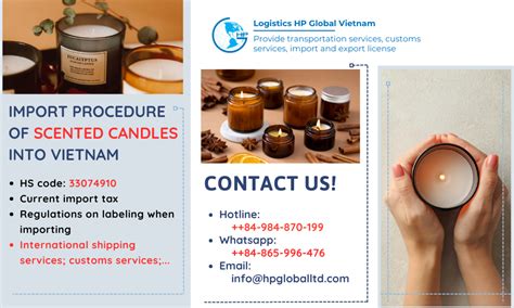 Import Duty And Procedures For Scented Candles To Vietnam