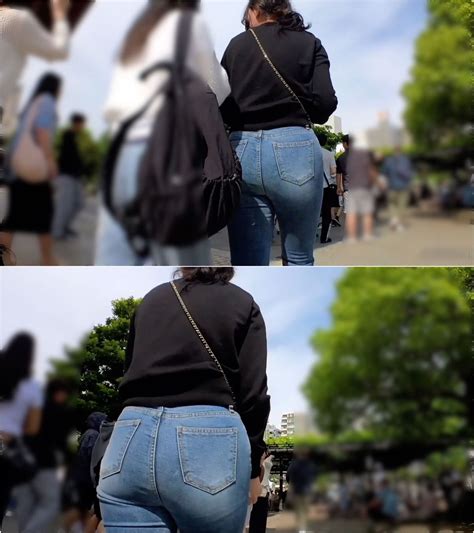 【デカ尻ジーンズ】アジア系デカ尻娘ちゃんのジーンズ着衣尻を粘着撮影。 Next動画、net動画