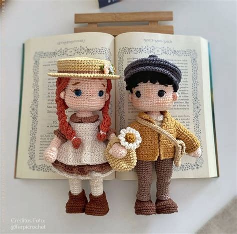 Bonecos Casal Anne Shirley E Gilbert Blythe Em Amigurumi Elo7