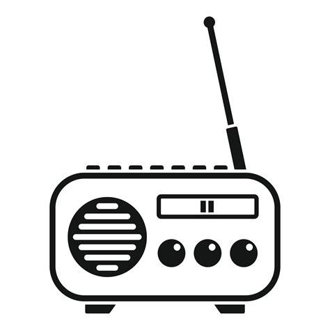 House Radio Icon Simple Style 14629462 Vector Art At Vecteezy