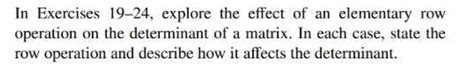 Solved In Exercises 19 24 Explore The Effect Of An Chegg Com