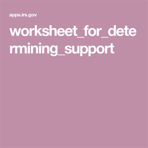 Worksheet For Determining Support Printable Word Searches