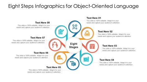 eight steps infographics for object oriented language ppt powerpoint