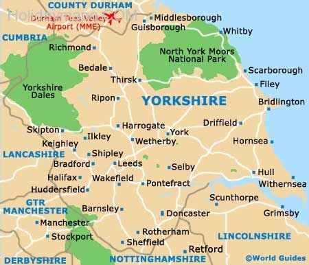 Awesome Map Of Yorkshire England Map Of Yorkshire Yorkshire England