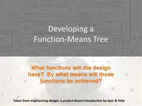 Ppt Design Engineering Understanding Function Means Tree Powerpoint
