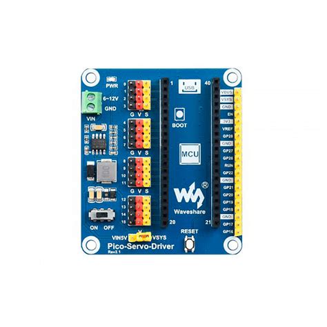 Modulo Hat Pico Servo Motor Raspberry Pi Pico W Kit Driver Microbot