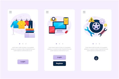 Free Vector Different App Interface Concepts
