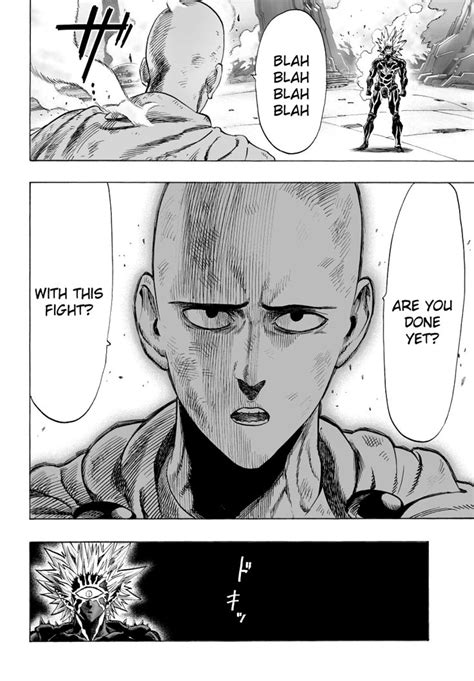 Blah Blah One Punch Man Manga Panel Best One Punch Man Manga Panels