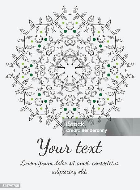 원형 플로럴 벡터 장식 초대 카드 또는 배너입니다 형판 레이스 검은색에 대한 스톡 벡터 아트 및 기타 이미지 검은색 고풍스런 곡선 Istock