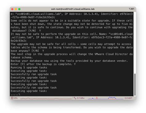 upgrading cloud director 10 4 1 to 10 5
