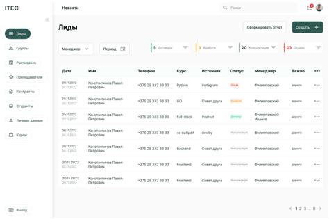 Create Crm System Ux And Ui Design In Figma By Margoweb Fiverr
