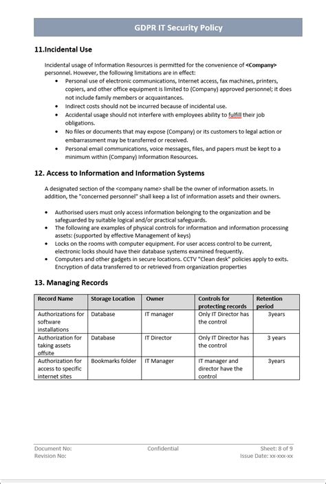 Gdpr Implementation Toolkit Itsm Docs Itsm Documents And Templates