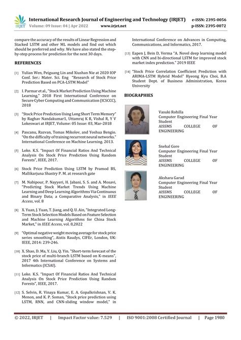 Stock Market Prediction And Analysis Using Machine Learning Algorithms Pdf Stocks And Bonds