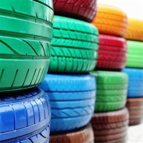 Premium Photo Close Up Of Multi Colored Tires