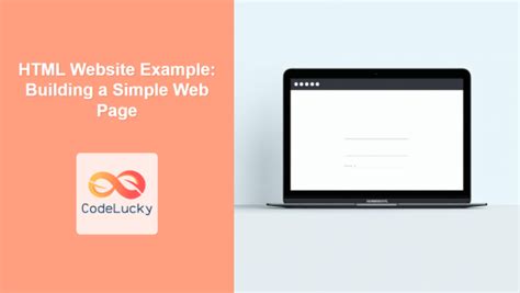html website example building a simple web page codelucky