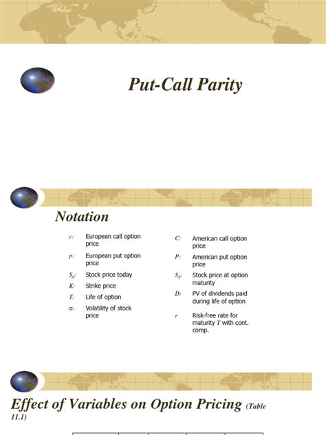 Unit 5 3 Put Call Parity Principle Pdf Option Finance Put Option