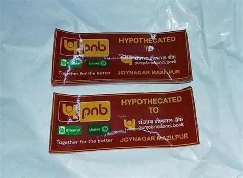 Pnb Pvc Stickers Manufacturer Supplier From Delhi