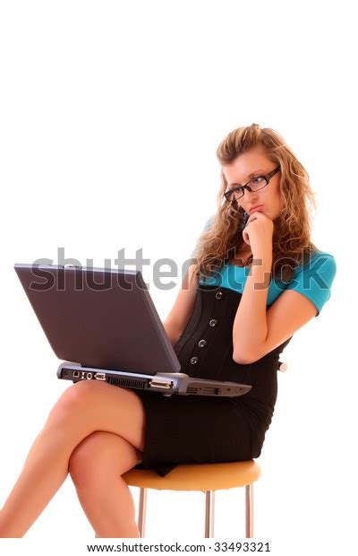 Sexy Business Women Using Laptop Computer Stock Photo Shutterstock