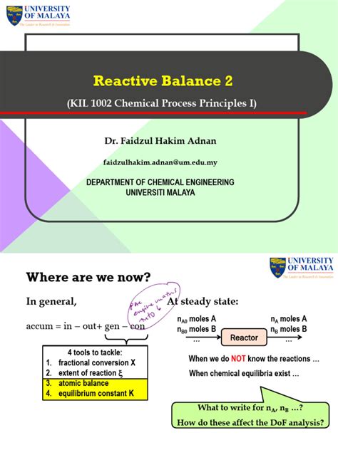 Lecture 6 Reactive Balance 2 Student Copy 1 Pdf Chemical