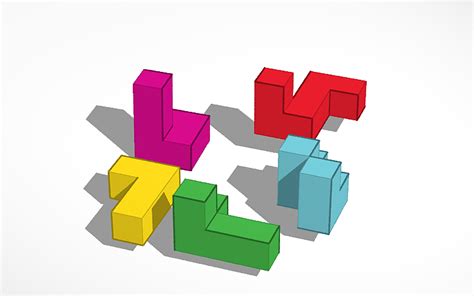 3d design copy of 5 rotating objects tinkercad
