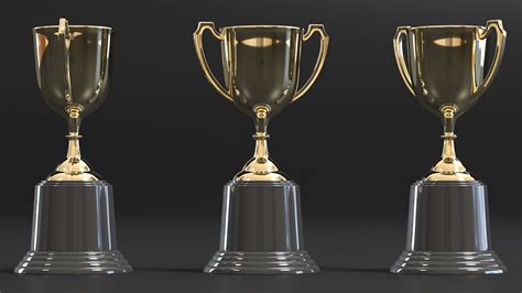 Brass Trophy 3d Model 12 3ds Blend C4d Fbx Max Ma Lxo Obj