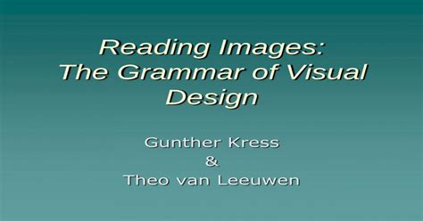pdf reading images the grammar of visual design images reading