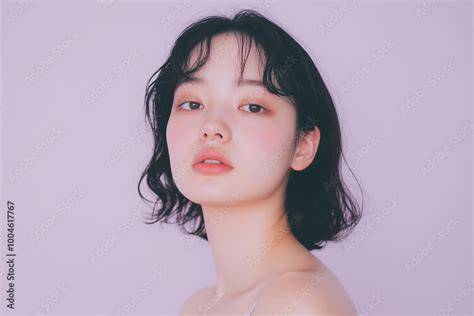 Japanese Woman With An Hourglass Figure Diffused Lighting From Above