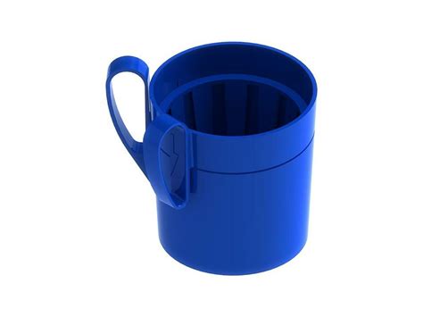 Flow Measuring Cup Fm 070 Be Basin Flow Test Cup Blue From Reece