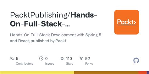 Issues PacktPublishing Hands On Full Stack Development With Spring Boot 2 0 And React GitHub