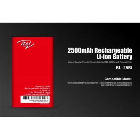 itel BL-25BI 25000mAh Long Lasting Li-ion Replacement Battery | Jumia ...