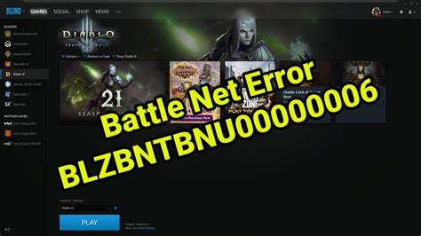 Battle Net Error BLZBNTBNU In Windows