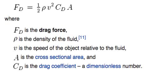 Drag Equation B
