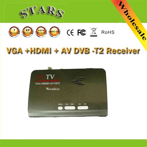 Promo Offer Digital HDMI DVB T T2 Dvbt2 TV Box VGA AV CVBS TV Receiver Converter With USB Dvb T2