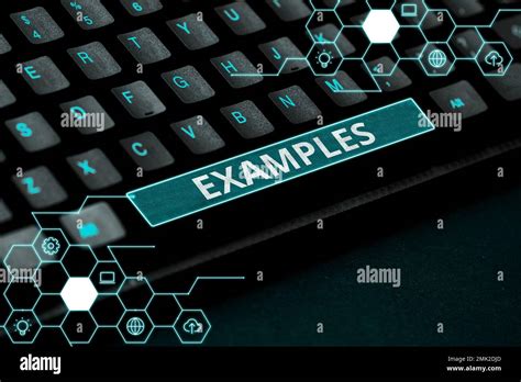 Sign Displaying Examples Conceptual Photo Photo Sample Model To Follow Guide Explanation For